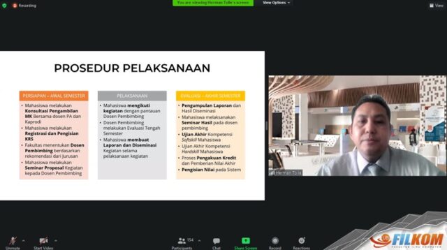 Sosialisasi Program Kampus Merdeka Semester Genap TA. 2020/2021 FILKOM ...