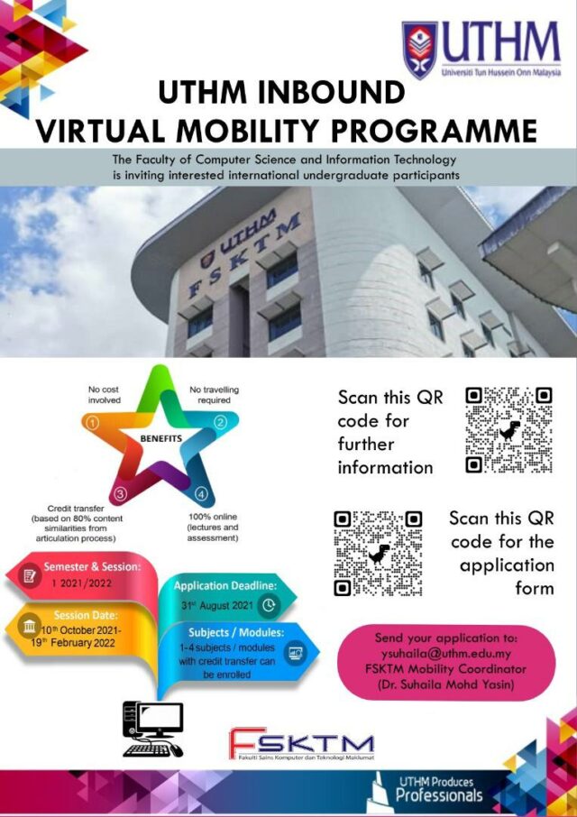 UTHM INBOUND Virtual Mobility Programme - Fakultas Ilmu Komputer ...