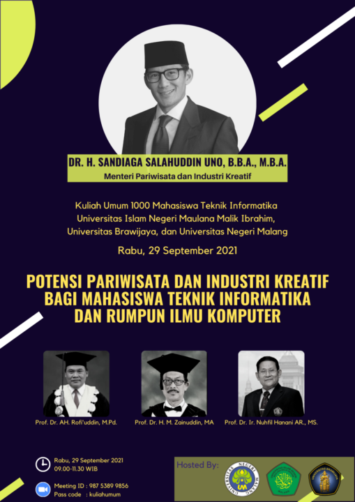 Kuliah Umum 1000 Mahasiswa Teknik Informatika Bersama Menteri ...