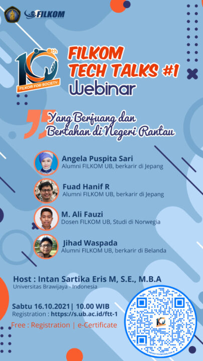 FILKOM Tech Talks #1 Webinar - Fakultas Ilmu Komputer | Universitas ... FILKOM Tech Talks #1 Webinar - Fakultas Ilmu Komputer | Universitas ...