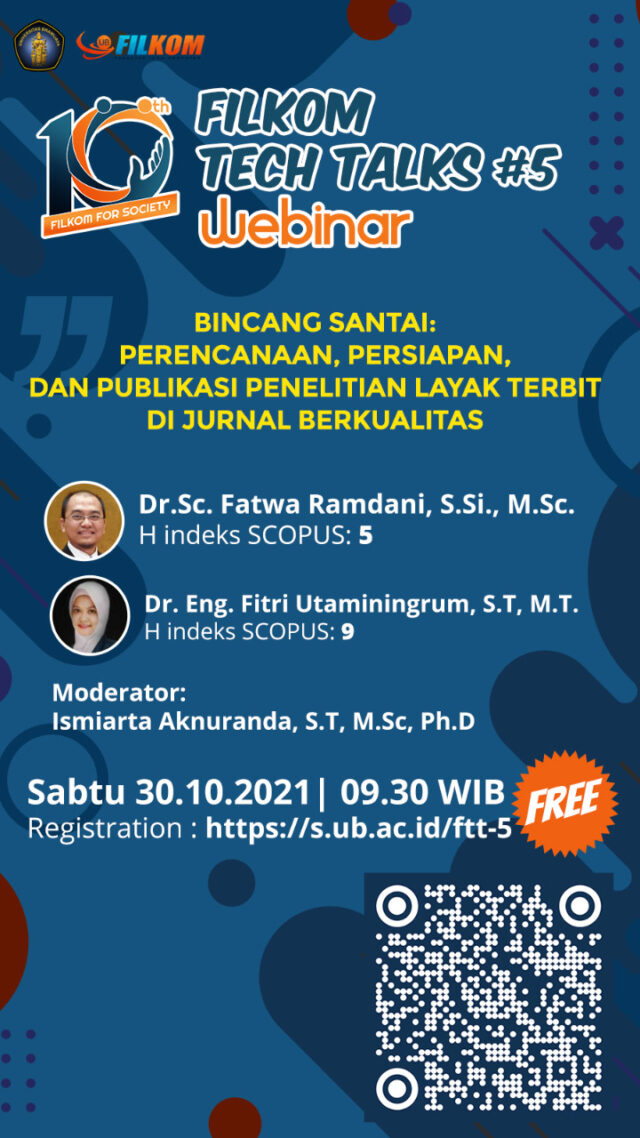 FILKOM Tech Talks #5 Webinar - Fakultas Ilmu Komputer | Universitas ... FILKOM Tech Talks #5 Webinar - Fakultas Ilmu Komputer | Universitas ...
