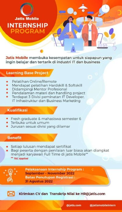 Jatis Mobile Internship Program Batch 3 Tahun 2022 - Fakultas Ilmu Komputer | Universitas Brawijaya