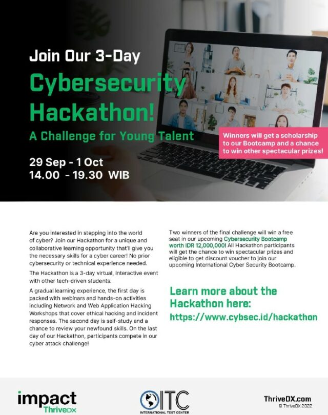 Cybersecurity Hackathon! A Challenge for Young Talent - Fakultas Ilmu ...