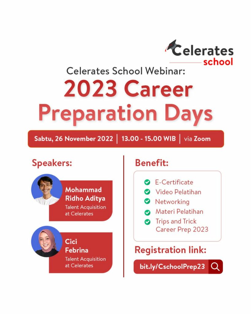 Celerates School Webinar: 2023 Career Preparation Days - Fakultas Ilmu ...