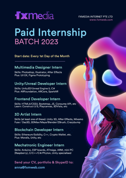 Program Paid Internship di FXMedia - Fakultas Ilmu Komputer | Universitas Brawijaya
