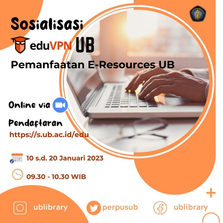 Sosialisasi eduVPN UB - Fakultas Ilmu Komputer | Universitas Brawijaya