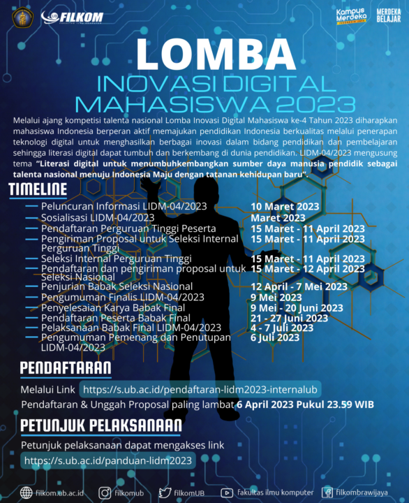 Lomba Inovasi Digital Mahasiswa (LIDM) 2023 - Fakultas Ilmu Komputer | Universitas Brawijaya