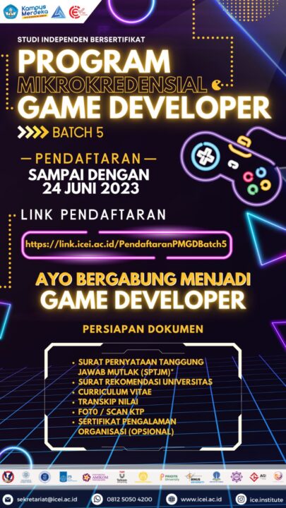 Studi Independen Bersertifikat Program Microcredential Game Developer ICE Institute x Mitra ...