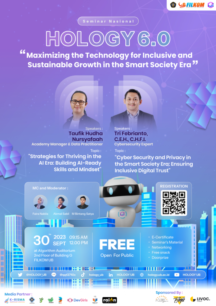 Open Registration: Seminar Nasional HOLOGY 6.0 - Fakultas Ilmu Komputer | Universitas Brawijaya
