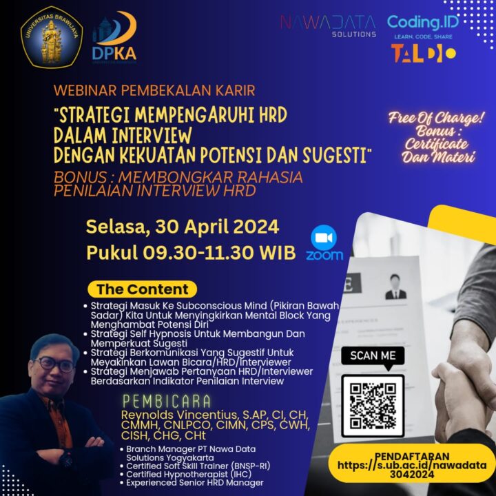 Webinar Pembekalan Karir - Fakultas Ilmu Komputer | Universitas Brawijaya