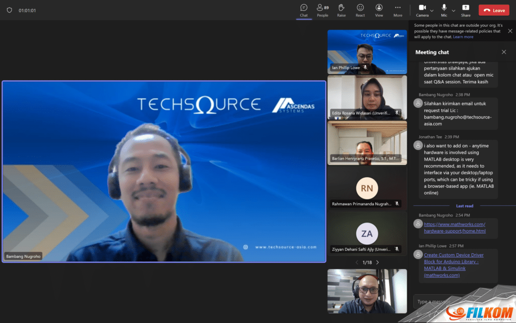 Computer Engineering Webinar: Overview Embedded Systems on MATLAB and Simulink - Fakultas Ilmu ...