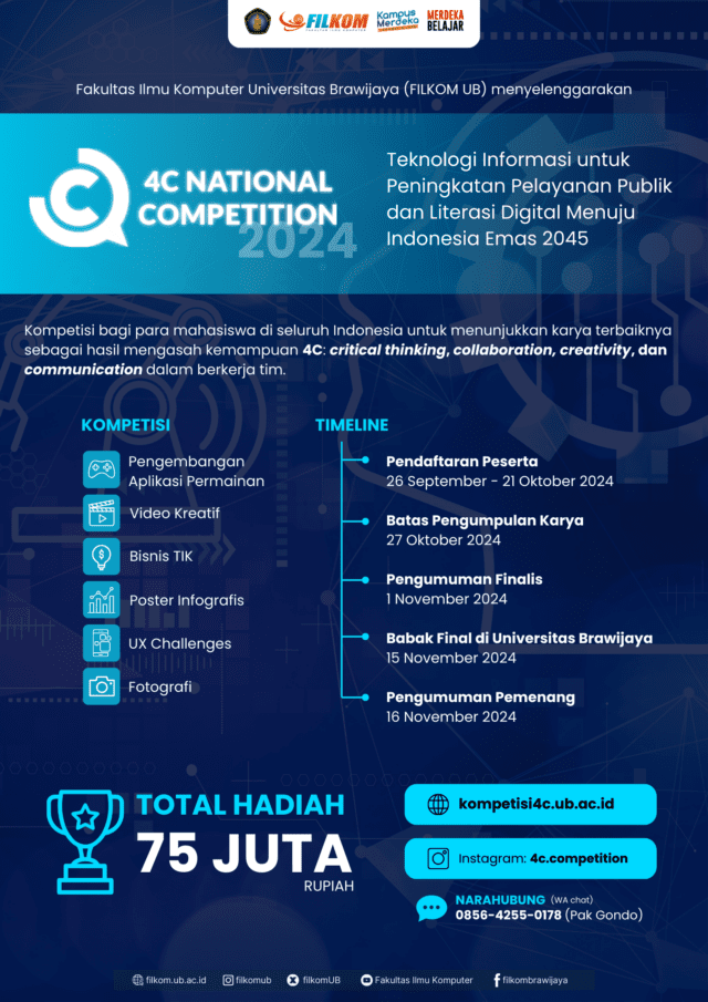 INFO LOMBA - 4C NATIONAL COMPETITION 2023 - Fakultas Ilmu Komputer ...