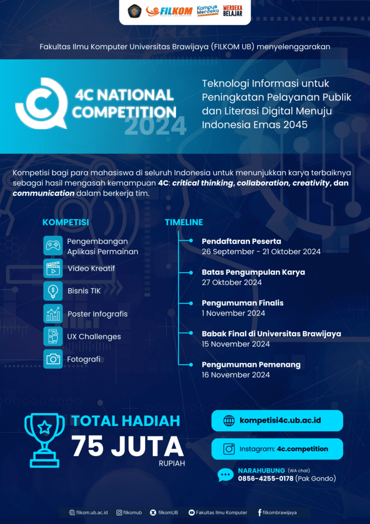 INFO LOMBA - 4C NATIONAL COMPETITION 2023 - Fakultas Ilmu Komputer ...