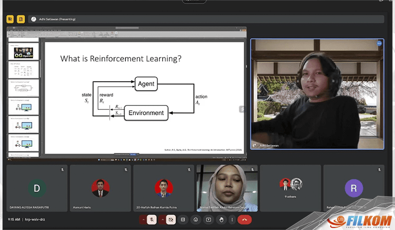 FILKOM UB Adakan Kuliah Tamu Workshop Tutorial Hands on Reinforcement Learning Laboratorium ...