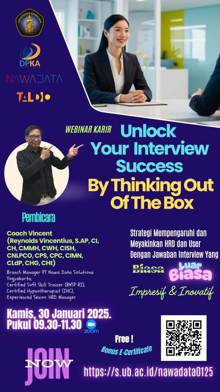 WEBINAR KARIR "UNLOCK YOUR INTERVIEW SUCCESS BY THINKING OUT OF THE BOX ...
