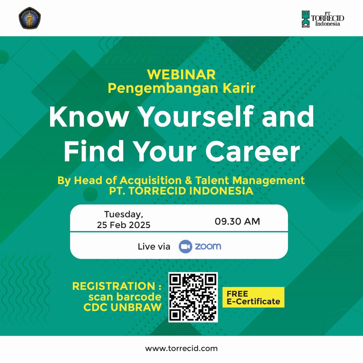 Webinar Pengembangan Karir - DPKA UB - Fakultas Ilmu Komputer | Universitas Brawijaya