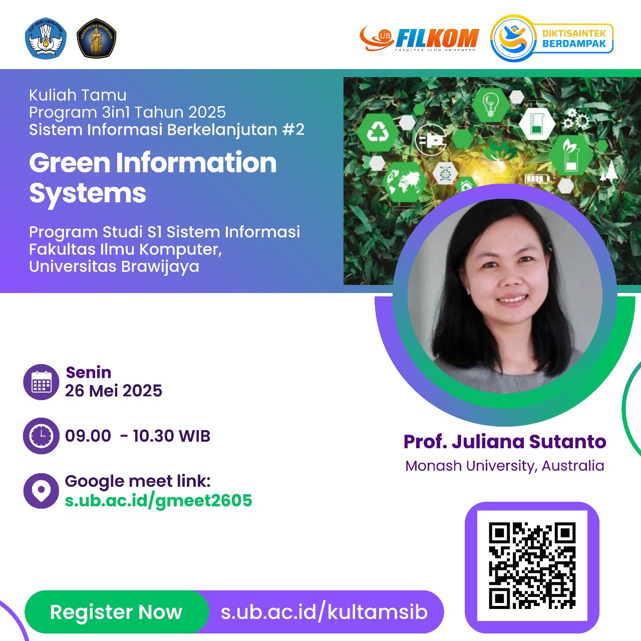 Kuliah Tamu Green Information Systems - Fakultas Ilmu Komputer ...