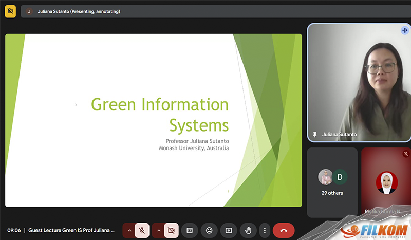 FILKOM Adakan Kuliah Tamu Green Information System - Fakultas Ilmu ...
